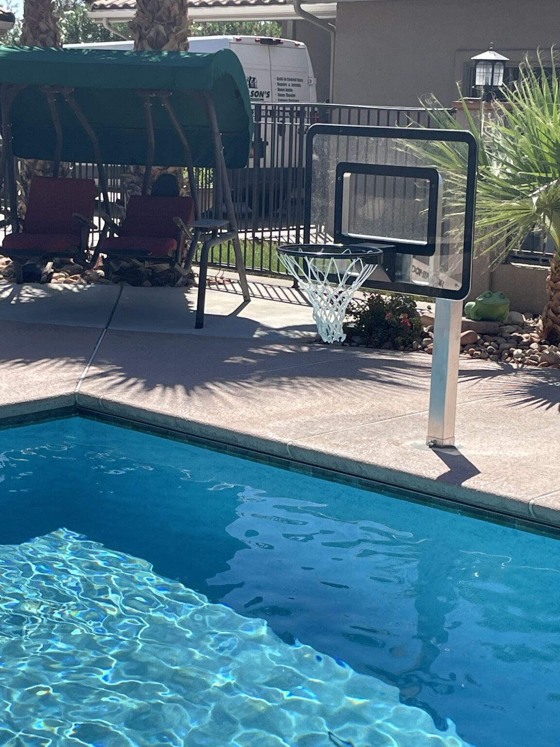 Aluminum Poolside In Ground Basketball Hoop | Dominator
