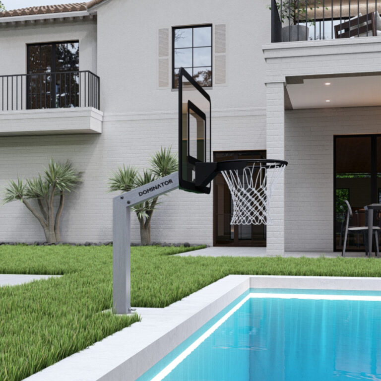 Aluminum Poolside In Ground Basketball Hoop | Dominator