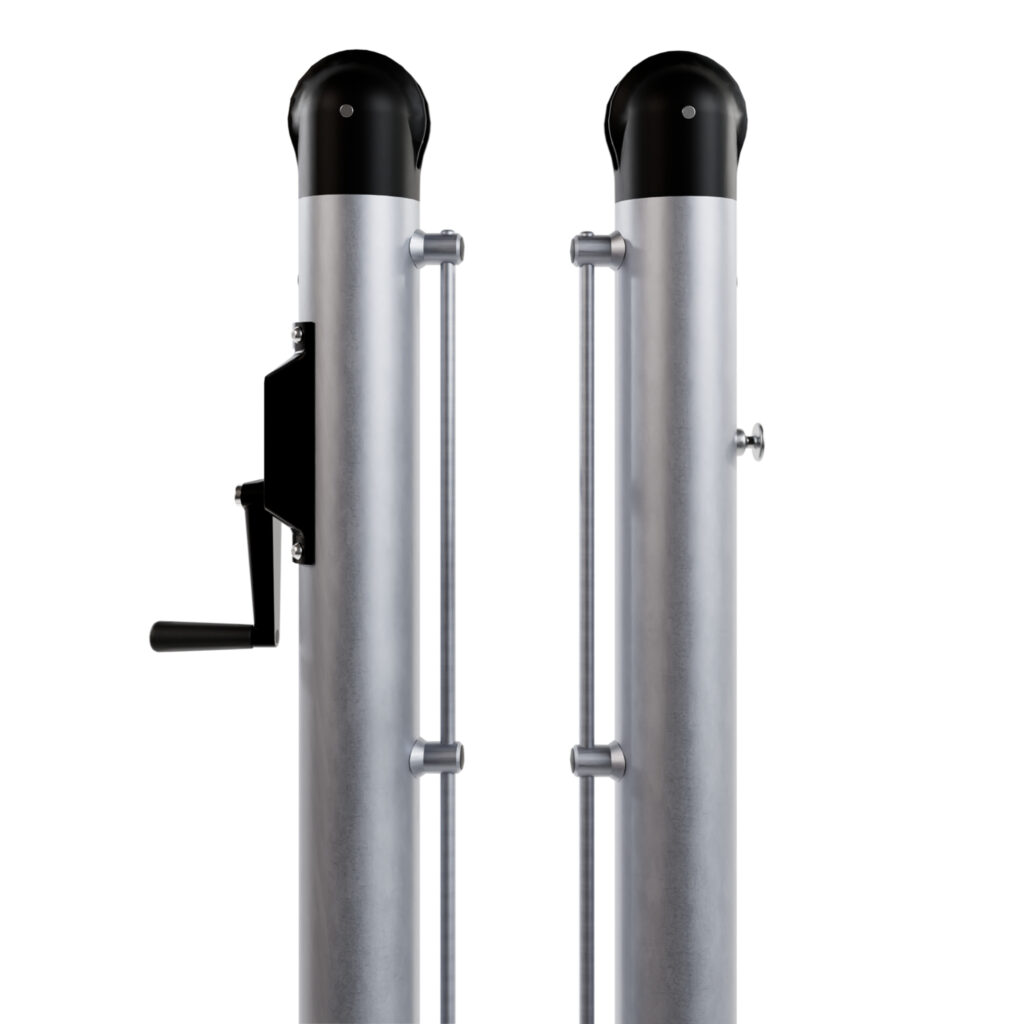 Surface Mount Pickleball Posts & Net Systems - DominatorHoop